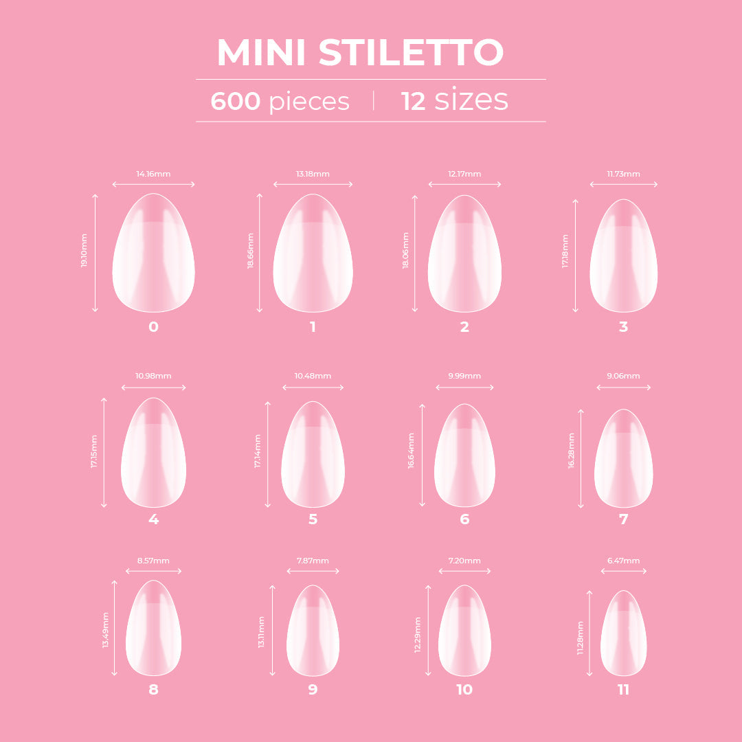 Dream Coverage Full Tips - Stiletto – Glitterbels US